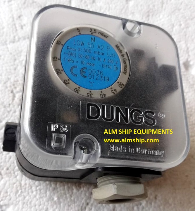 DUNGS LGW 50 A2P PRESSURE SWITCH | ALM SHIP EQUIPMENTS